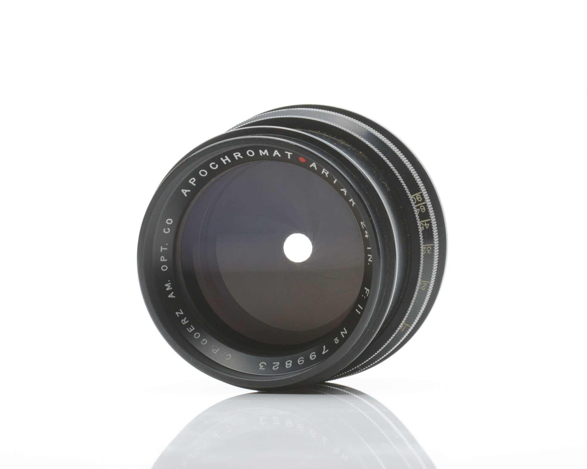 Goerz Apochromat Red Dot Artar 24 In F 11 Large Format Camera Lens ...