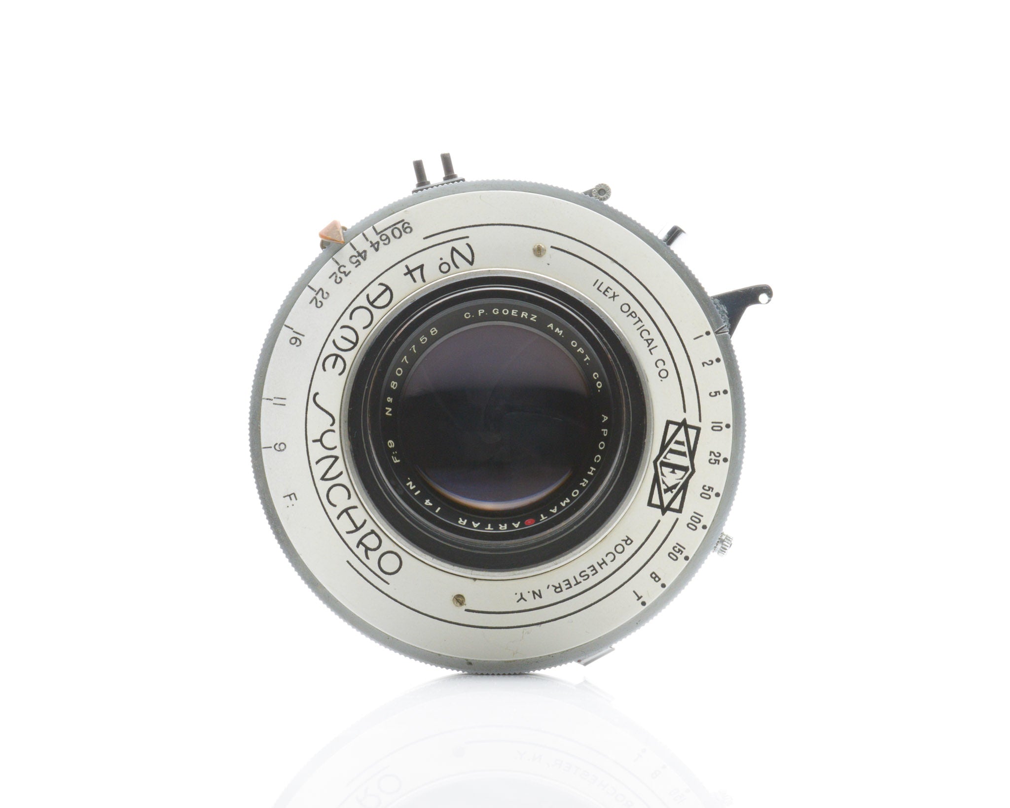 Goerz Apochromatic Red Dot Artar 14 inch F/9 No. 4 Acme Synchro Shutte ...
